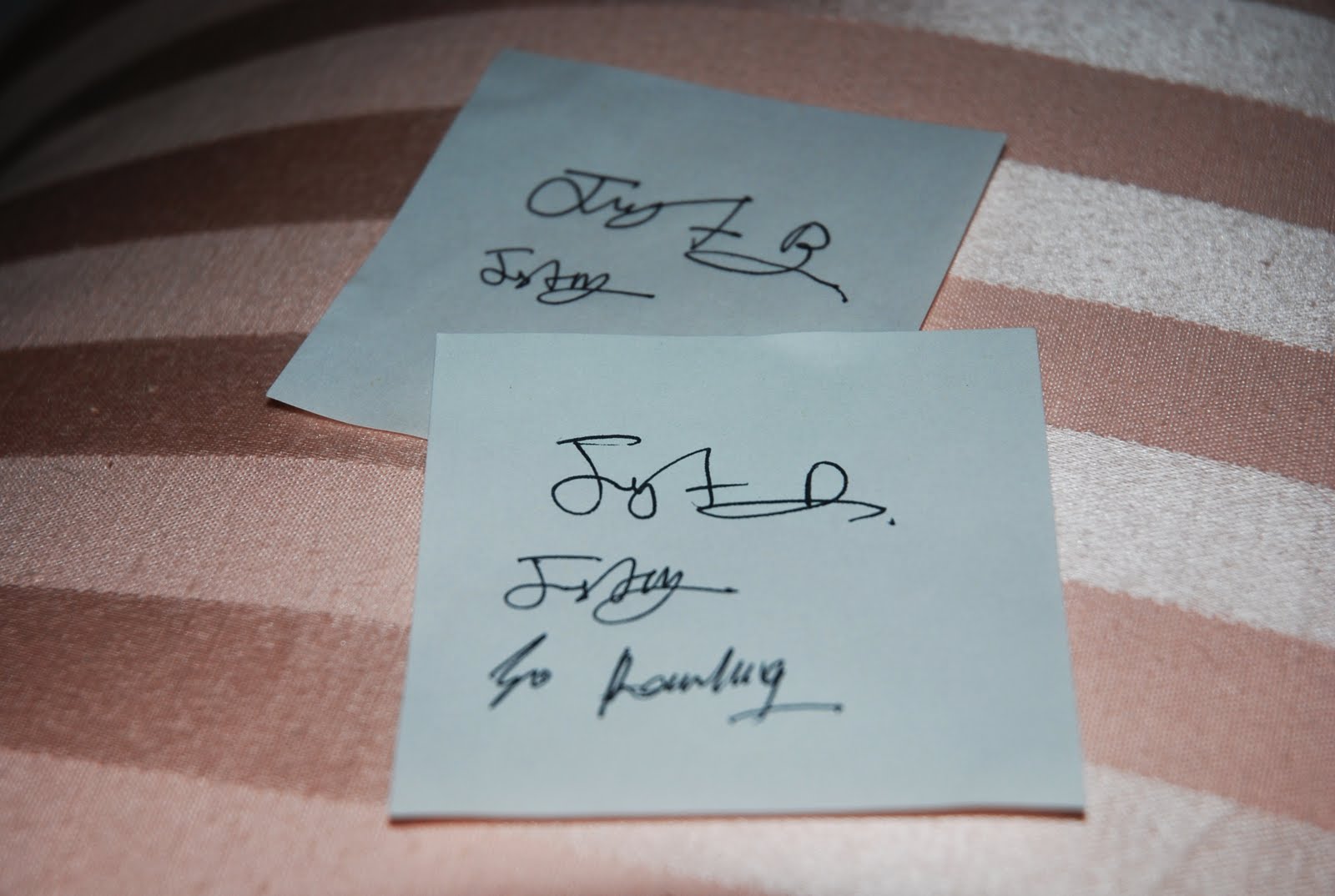 Summer B.: Justin Bieber autograph :)