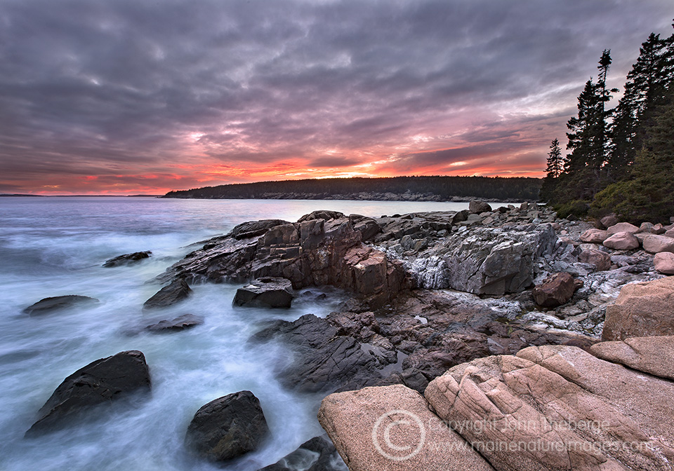 Maine Nature Photos: Acadia Sunset....