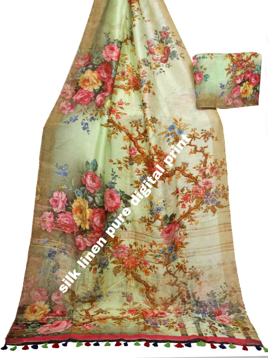 Pure Silk Digital Print Sarees