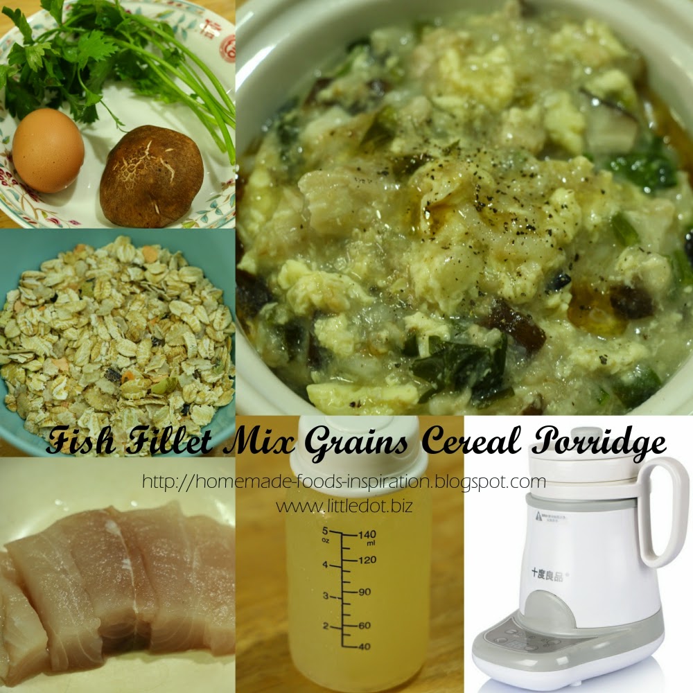 Homemade Foods Inspiration: Fish Fillet Mix Grains Cereal Porridge