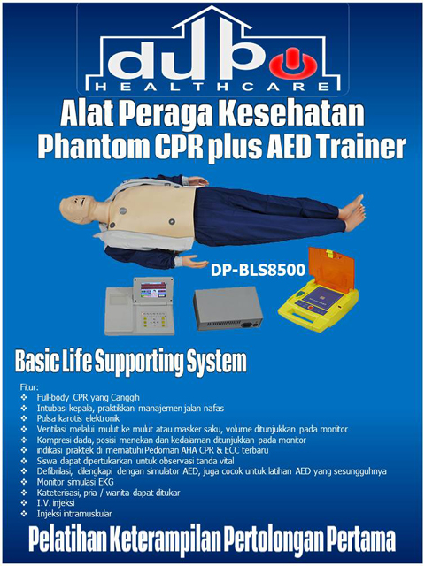 Phantom CPR Fullbody plus AED Trainer BLS8500 Terbaru