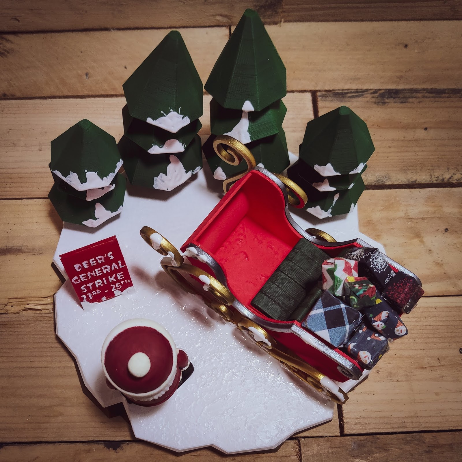 Santa Claus & The Deer's Strike | The3Dprinting 3D print Dioramas ...