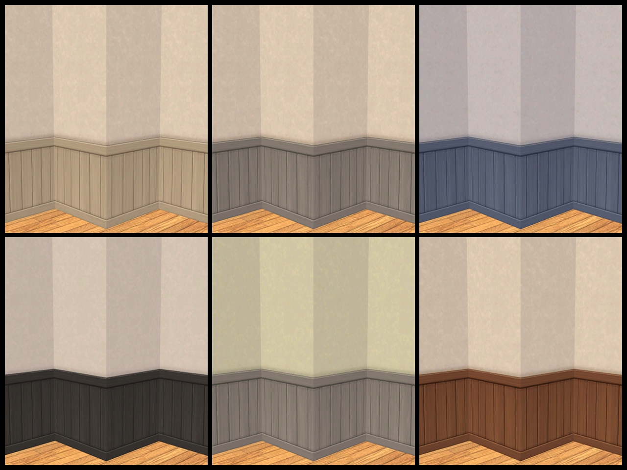 TheNinthWaveSims: The Sims 2 - TS4 Parenthood Simple Painted Wainscot ...