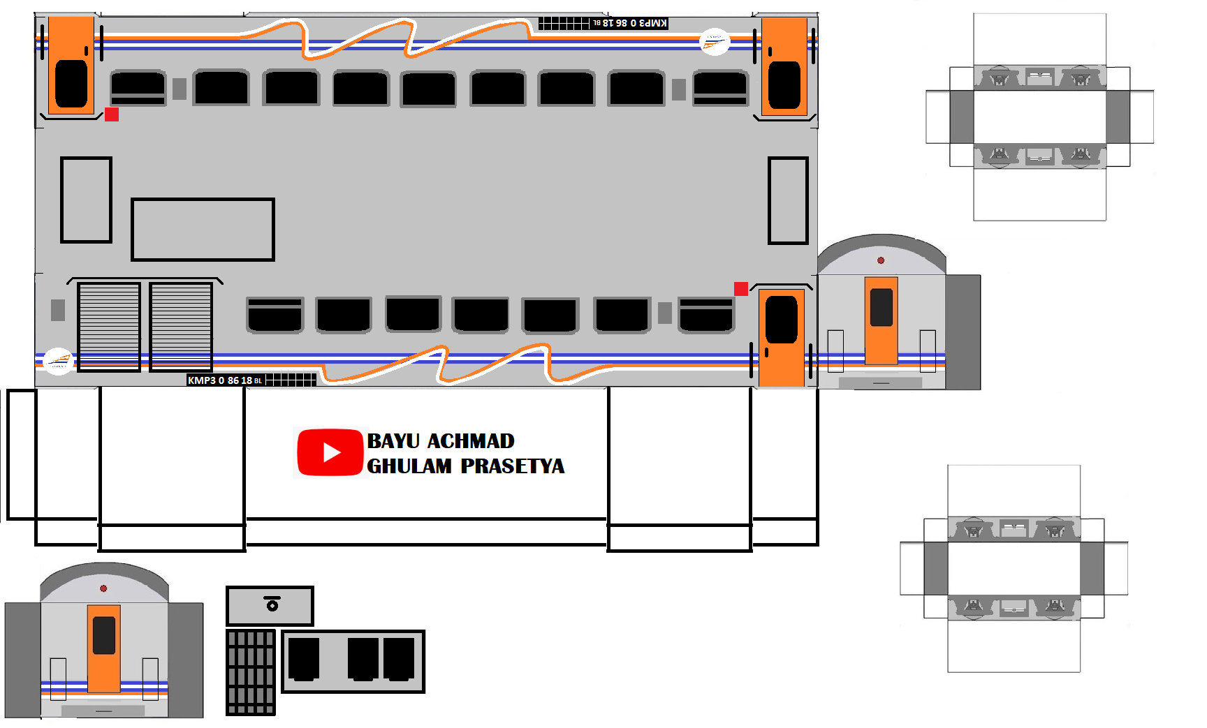 Railfans Kereta Api Indonesia: PAPERCRAFT KERETA API INDONESIA
