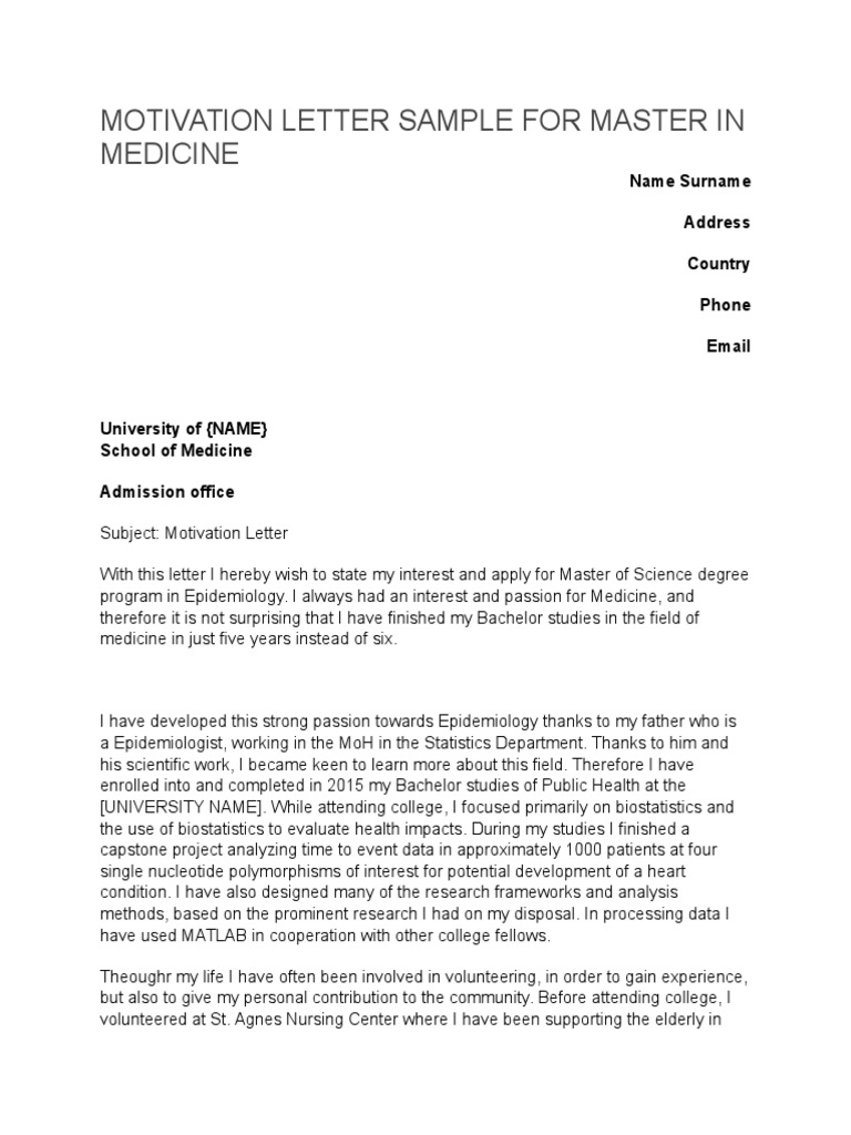 Epidemiologist Cover Letter ~ Resume Letter