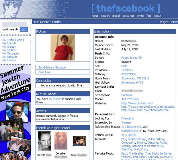 THEFACEBOOK.COM como era Facebook en sus inicios. Mira aquí su evolución.