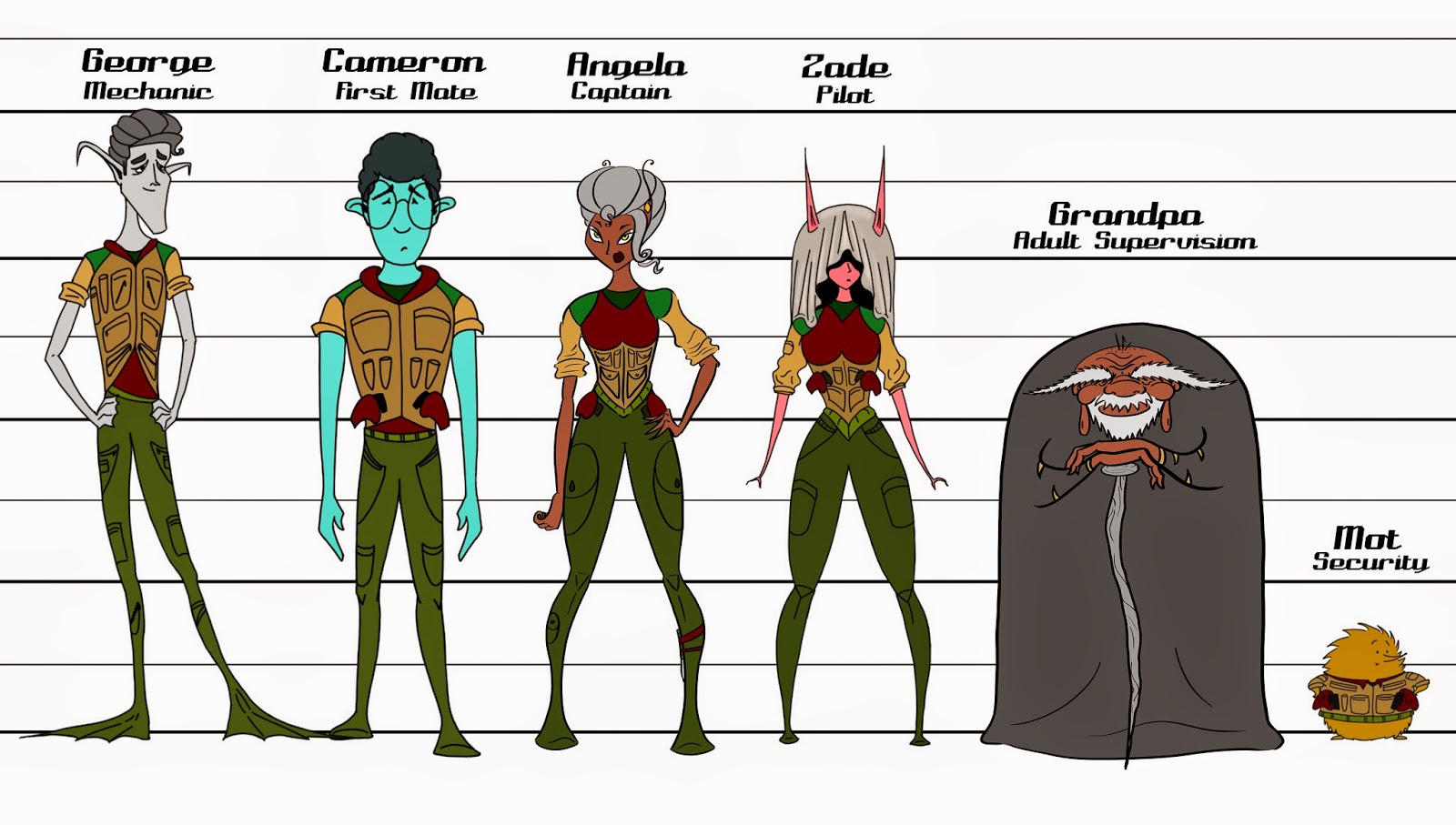 *Kritten Art*: Character Line Up