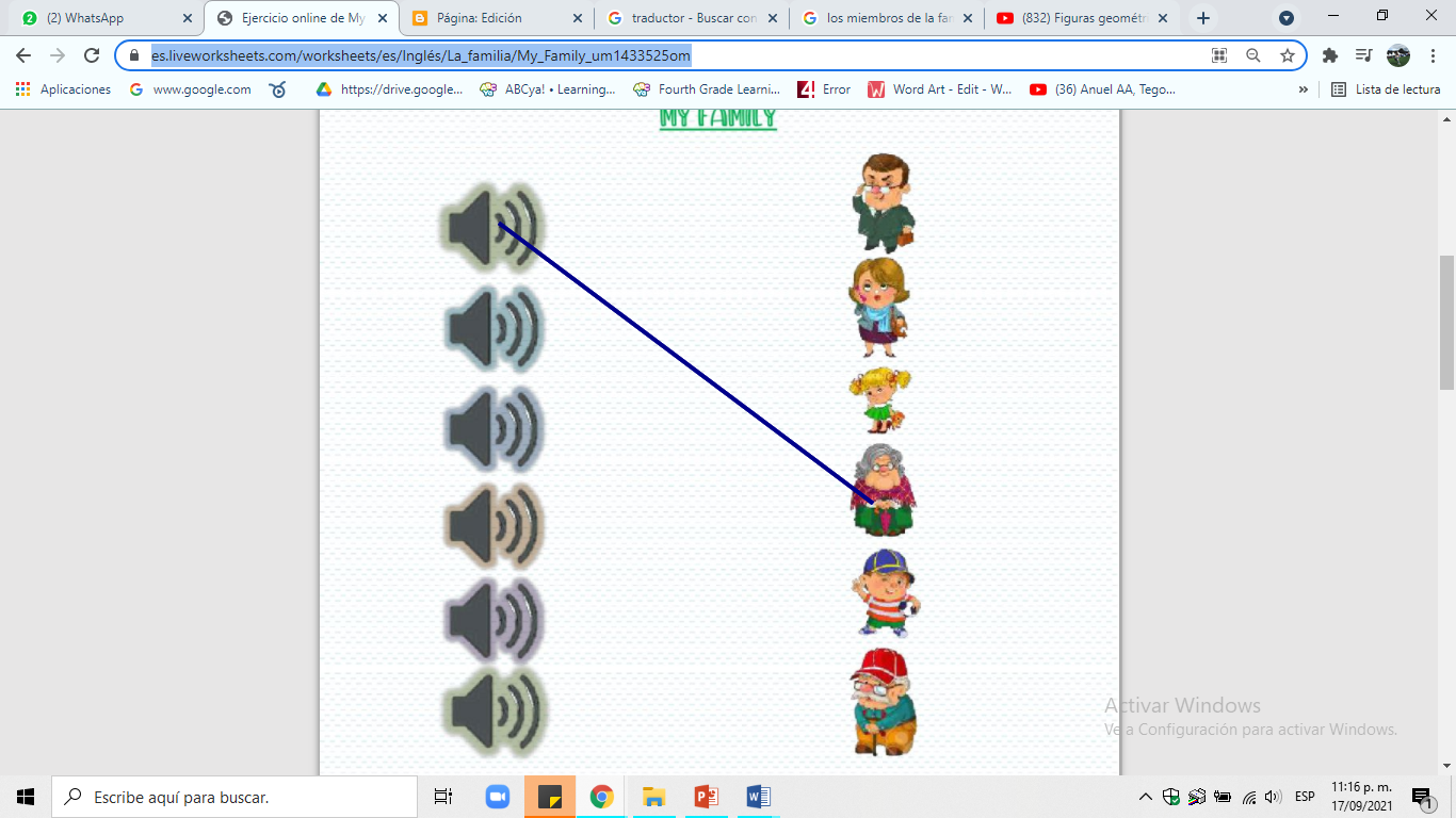 JUEGO, RIO Y APRENDO INGLÉS: LA FAMILIA