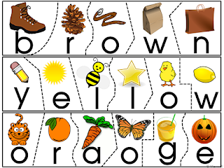 Hand to Heart : Colors and Color Word Activities!