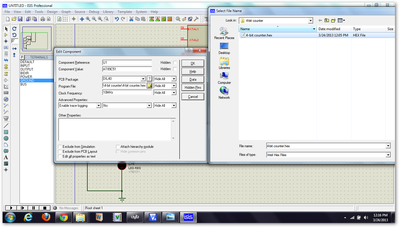 Getting Started With 8051 At89c51 Using Keil Uvision 4 And Proteus ~ Electronics Lab