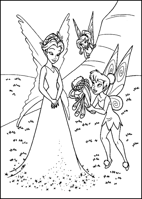 Mewarnai Gambar Peri Cantik Tinkerbell Disney Lucu Untuk Anak-anak ...