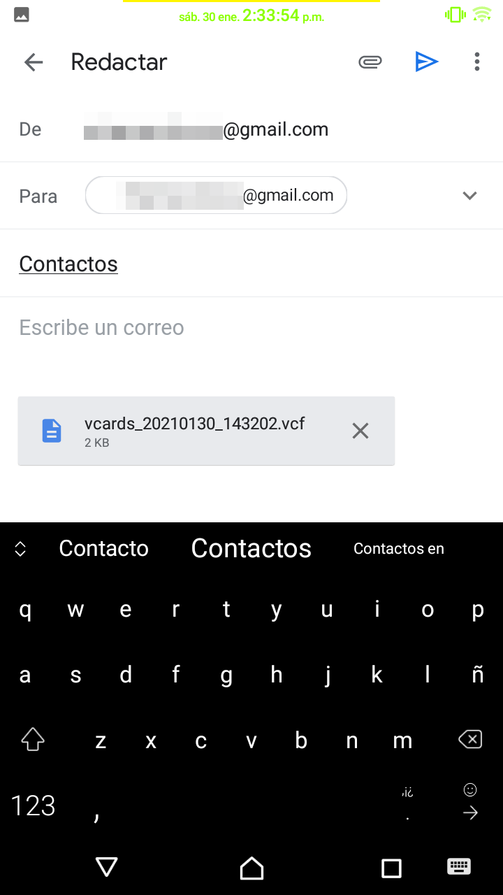 Iceberg Black: Respaldar Números Telefónicos de tus Contactos en ...