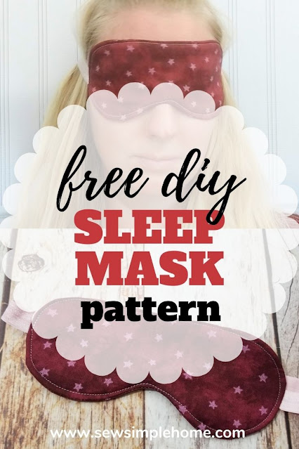 DIY Sleep Mask Pattern | Sew Simple Home