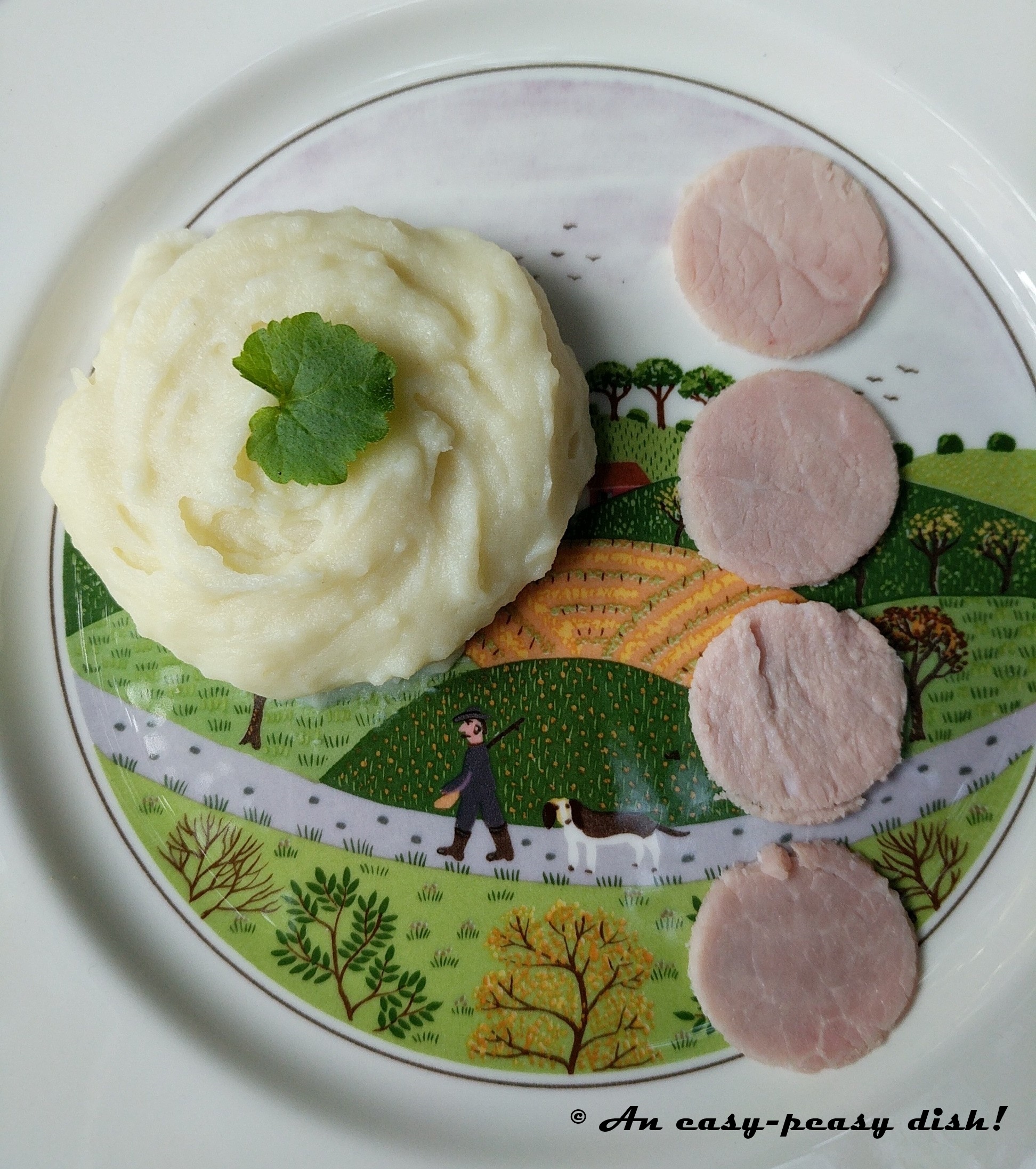MY HOMEMADE PUREE WITH HAM - Easy-peasy dish...