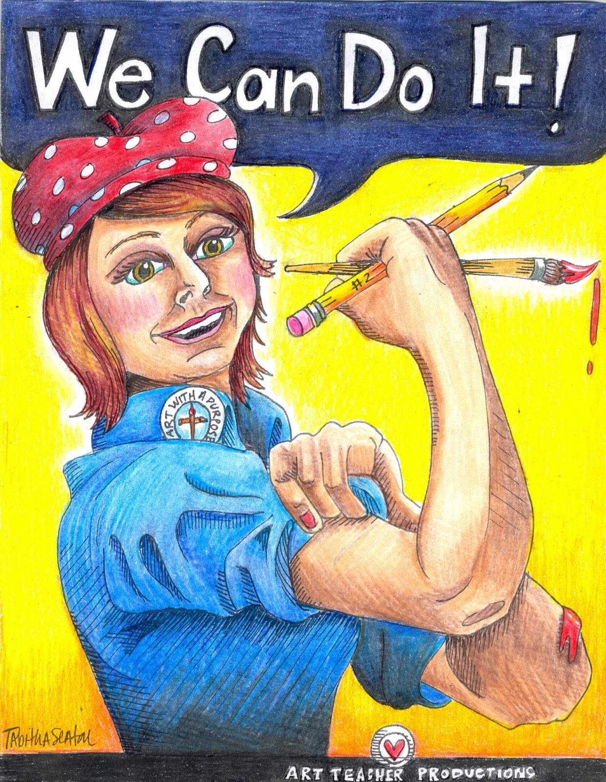 The Lost Sock : We Can Do It!... Art Classroom Encouragment