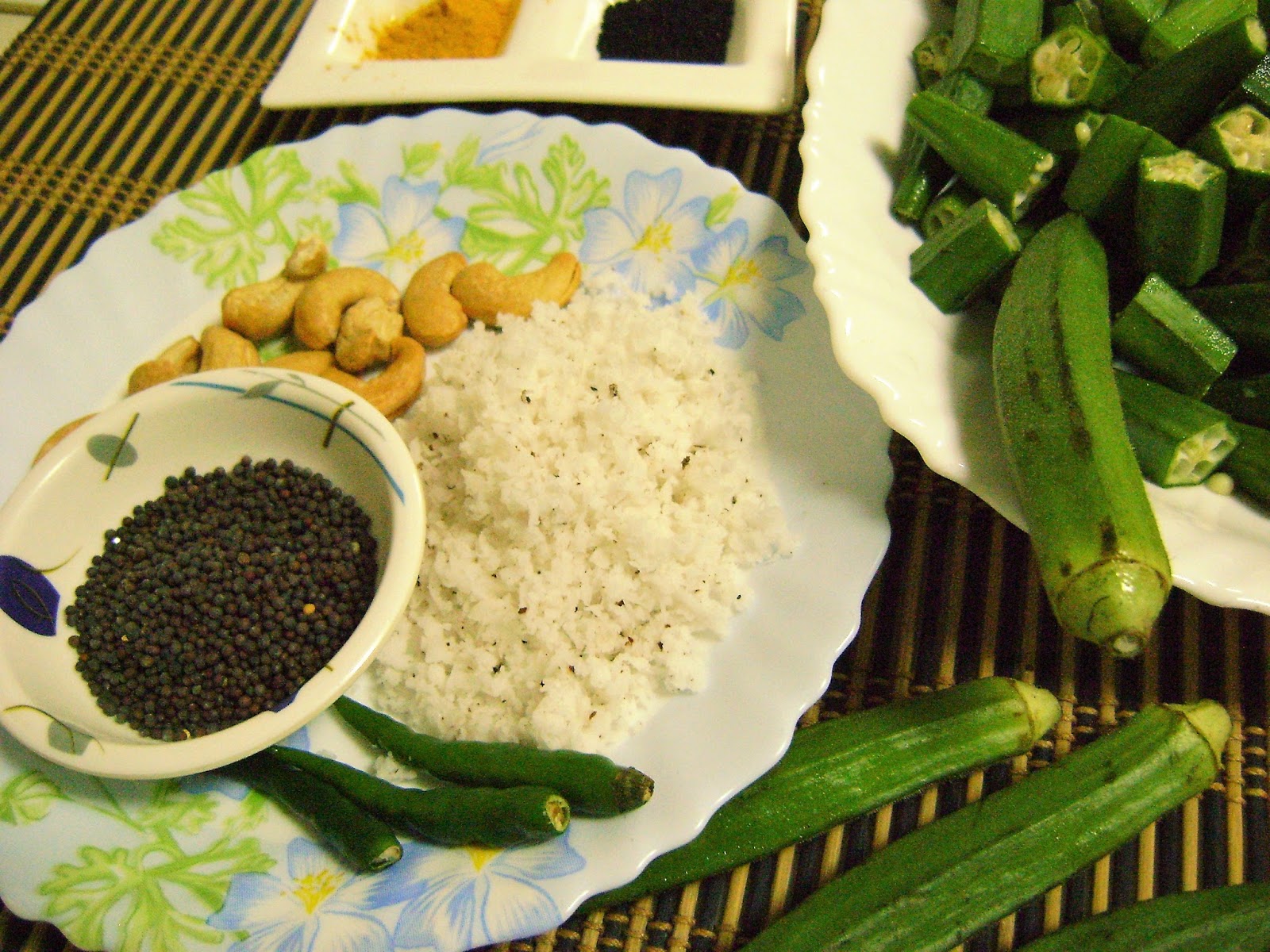 Bethica's Kitchen Flavours: Shorshe Dharosh (Mustard Okra Stir Fry ...