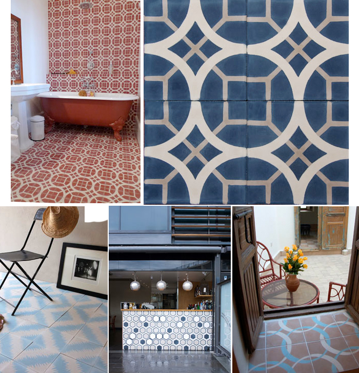 Knight Moves: Chic Cement Tiles by Popham Design