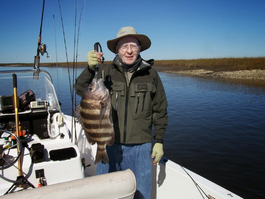 Amelia Island Fishing Reports: Beautiful Day and Big Sheepshead