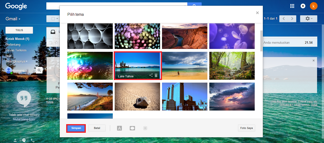 Cara Mempercantik Tampilan Tema Background Di Akun Gmail | SerbaSerbi6