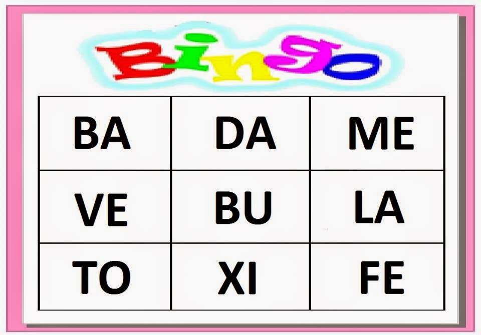 Kids Zone: Bingo de Sílabas