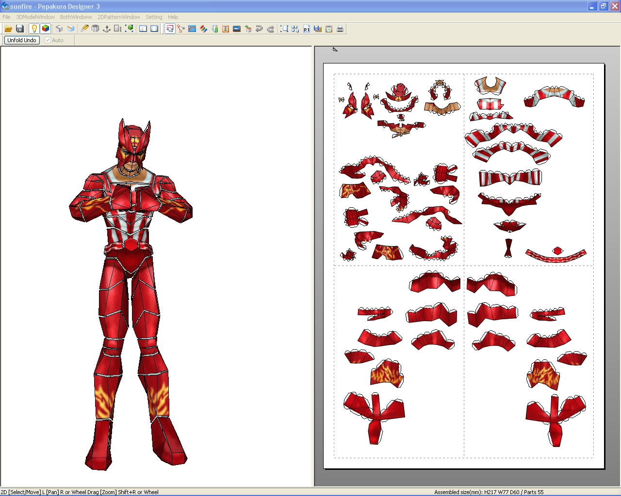 Papercraft - Marvel Sunfire - Papercraft4u | Free Papercrafts, Paper ...