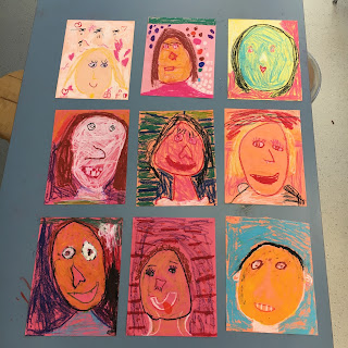 Kindergarten self-portraits