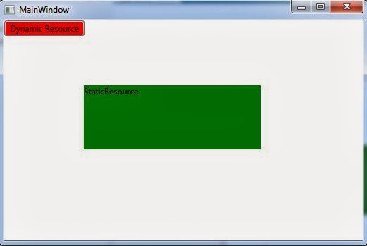 WPF Tutorial: WPF Resources - Static and Dynamic example WPF Tutorial: WPF Resources - Static and Dynamic example