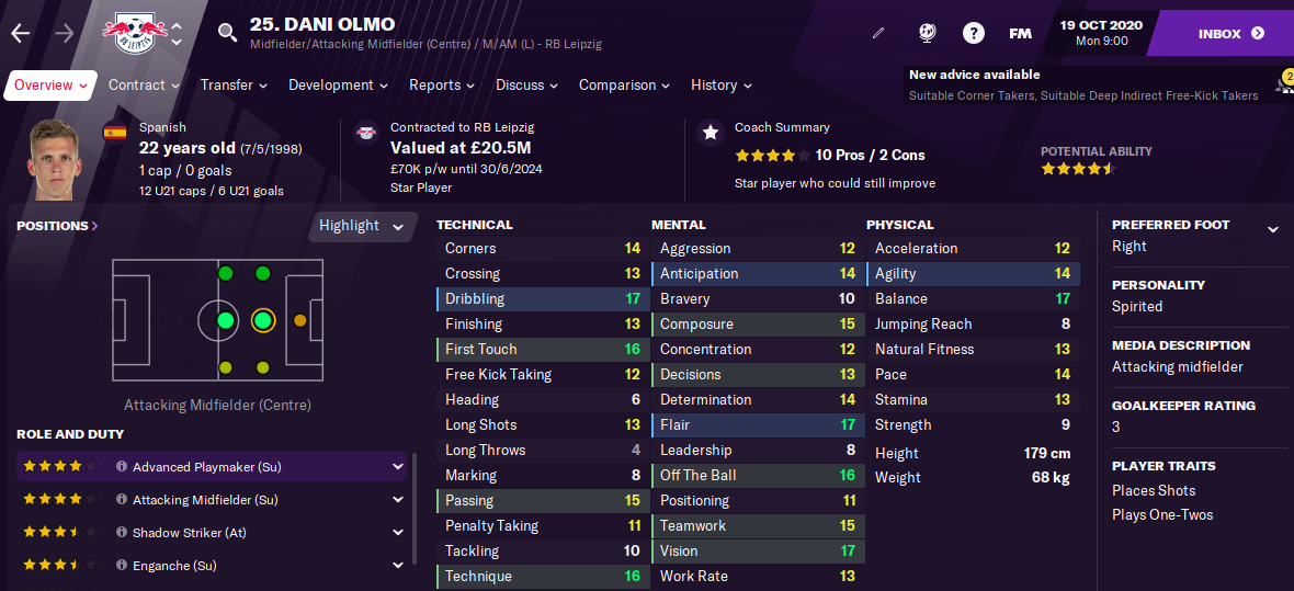 FM21 RB Leipzig 5-2-2-1 Gegenpress Tactic | Team Guide | FM Blog | FM24