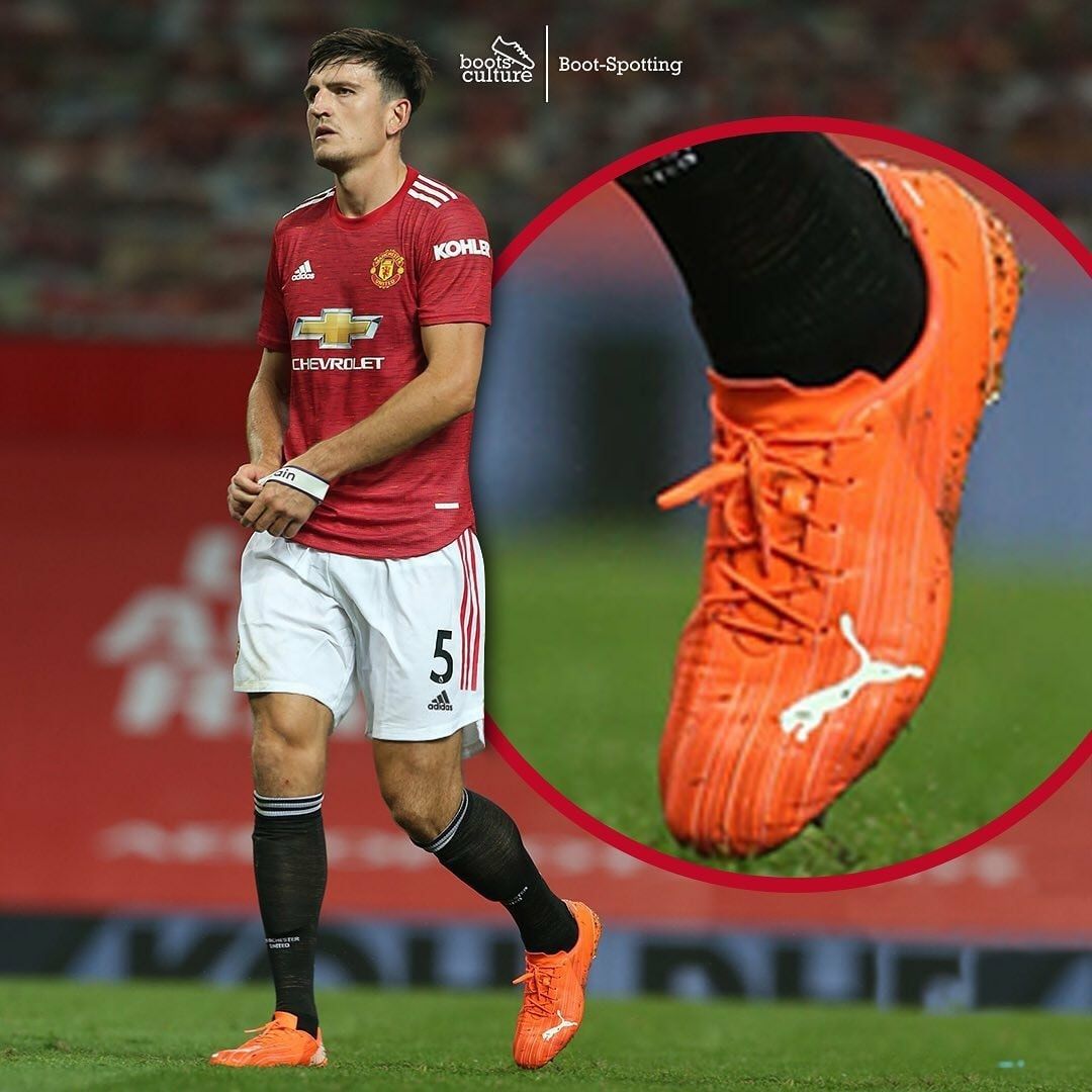 Man Utd's Harry Maguire Wears Completely Camouflaged Puma Ultra Boots ...