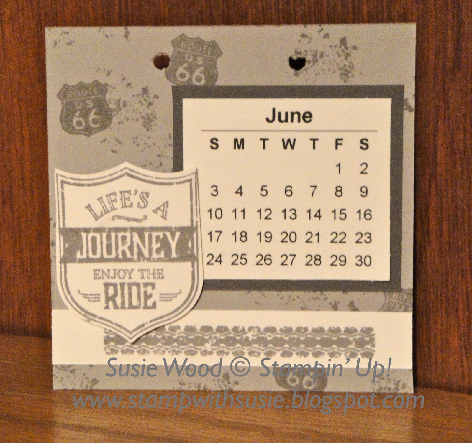 Stamp with Susie: FREE SHIPPING TODAY & my June Calendar page!!!