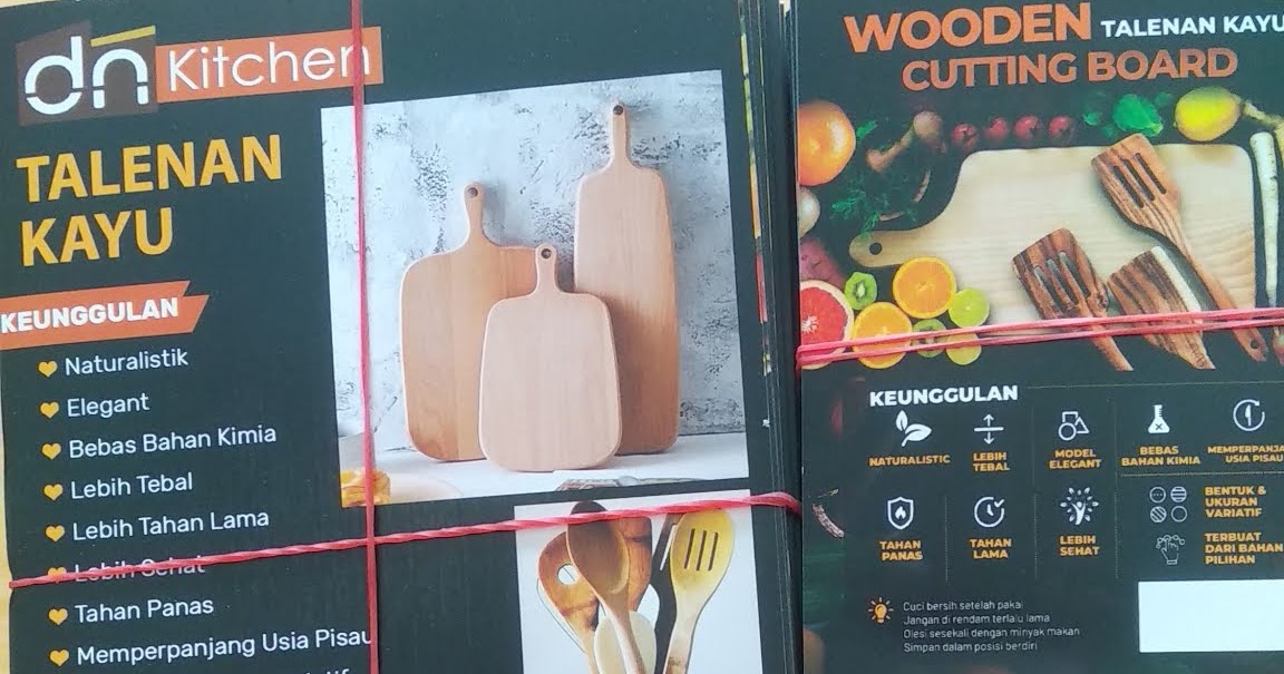 Brosur dan Label Talenan Kayu ~ Print Corner