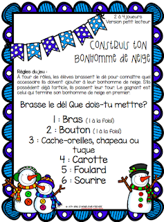 Dans le monde d'une p'tite prof : Ma folie des bonhommes de neige