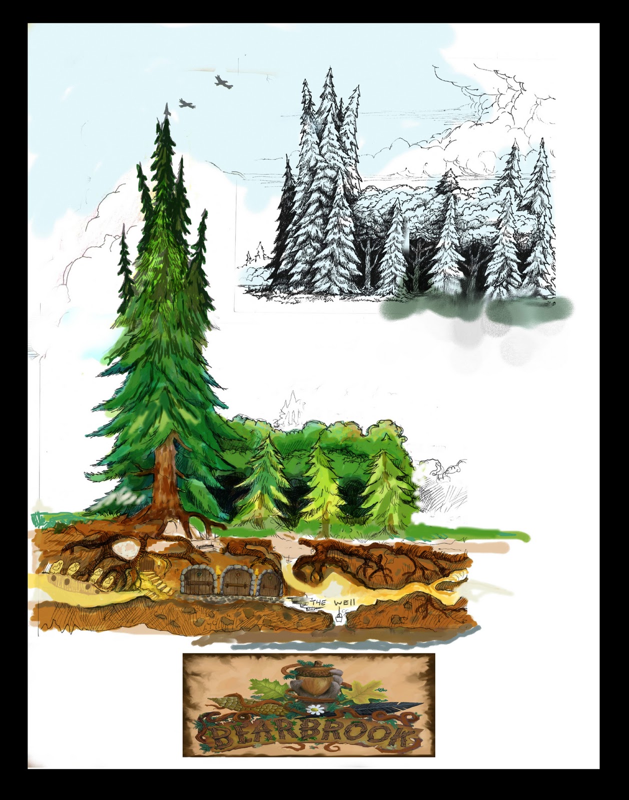 Fred Farwell Art: Bearbrook book project