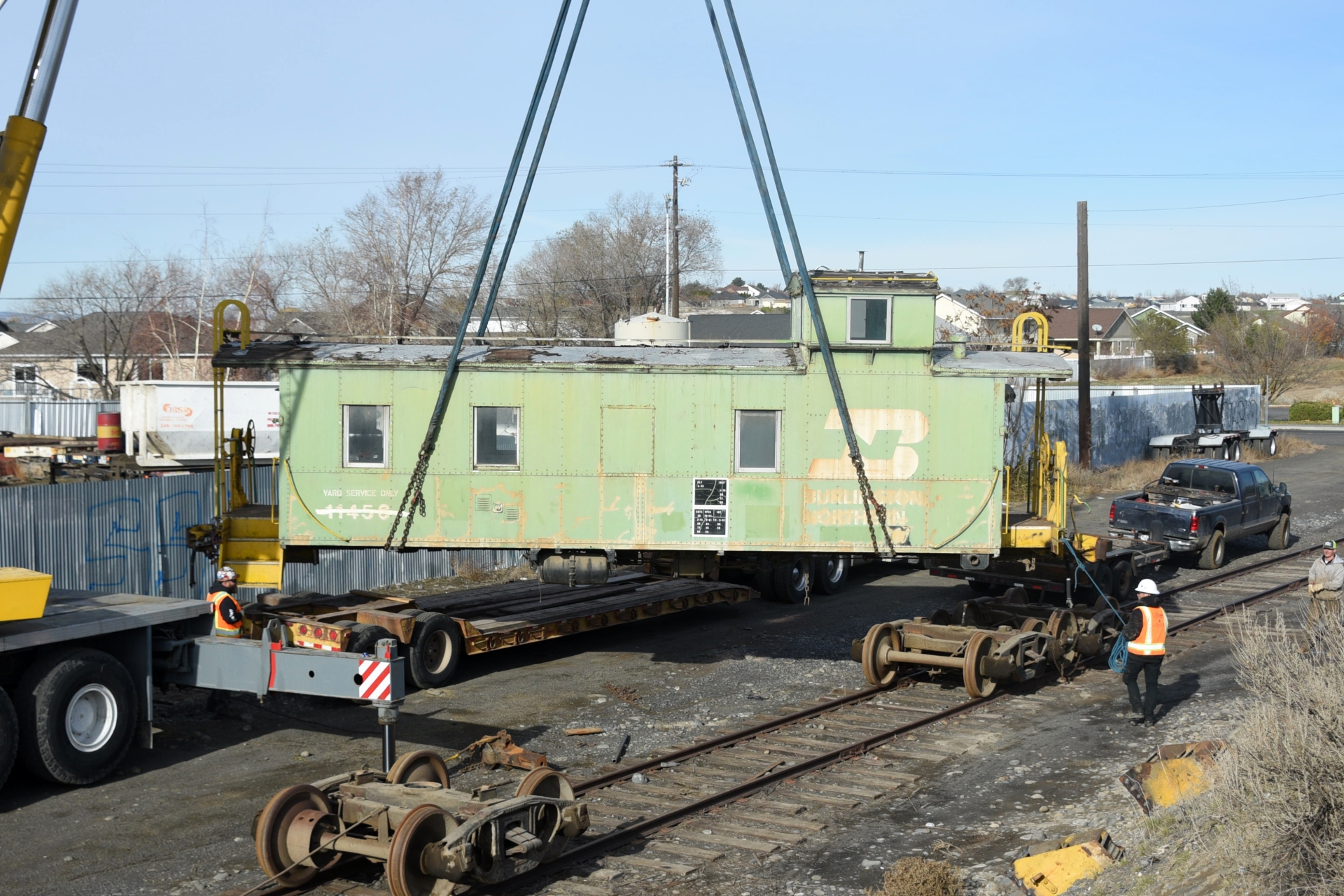 Big Bend Railroad History: Monte Holm's Cabooses Leave Moses Lake