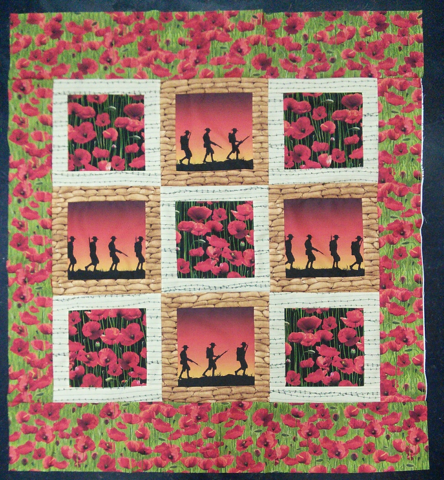 Cynthia's Creating Ark: Anzac Day Quilt is completed.