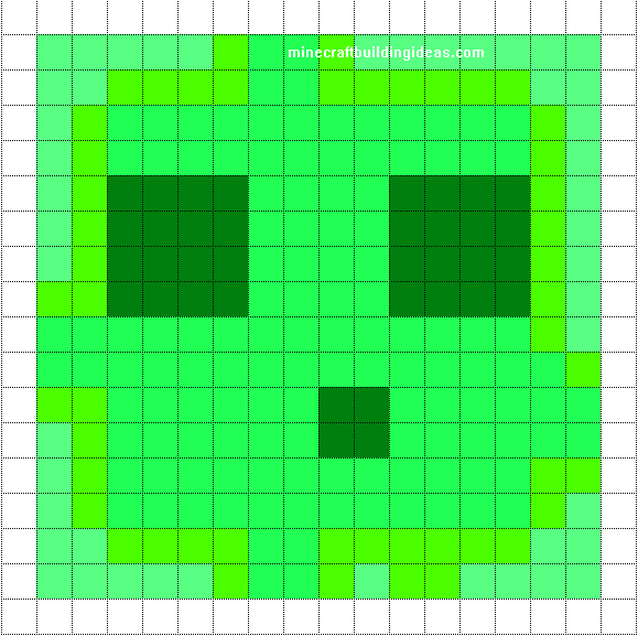 Minecraft Pixel Art Templates: Slime