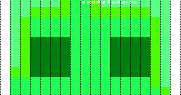 Minecraft Pixel Art Templates: Slime