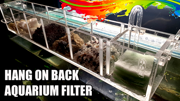 Hang on Back HOB Aquarium Filter Setup