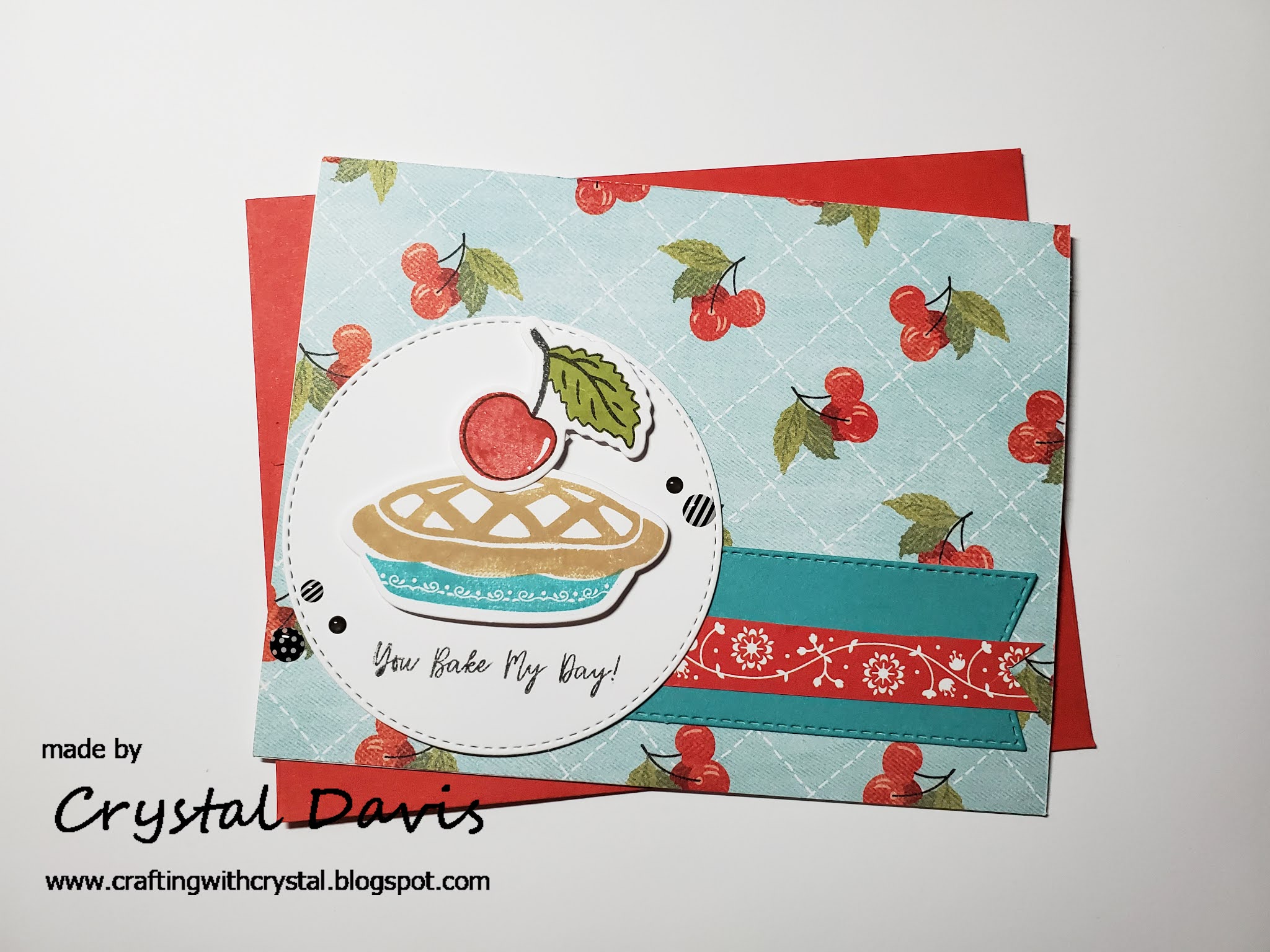 Crafting With Crystal: You Bake My Day! card