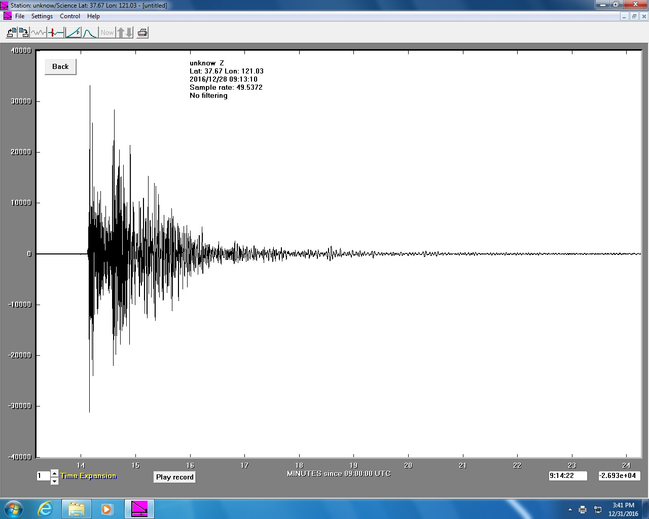 Geotripper: Seismic Records from the Nevada Earthquake Swarm, as ...