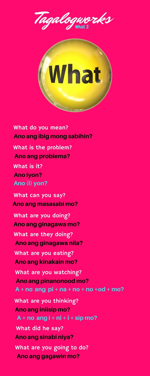 Asking questions in Tagalog