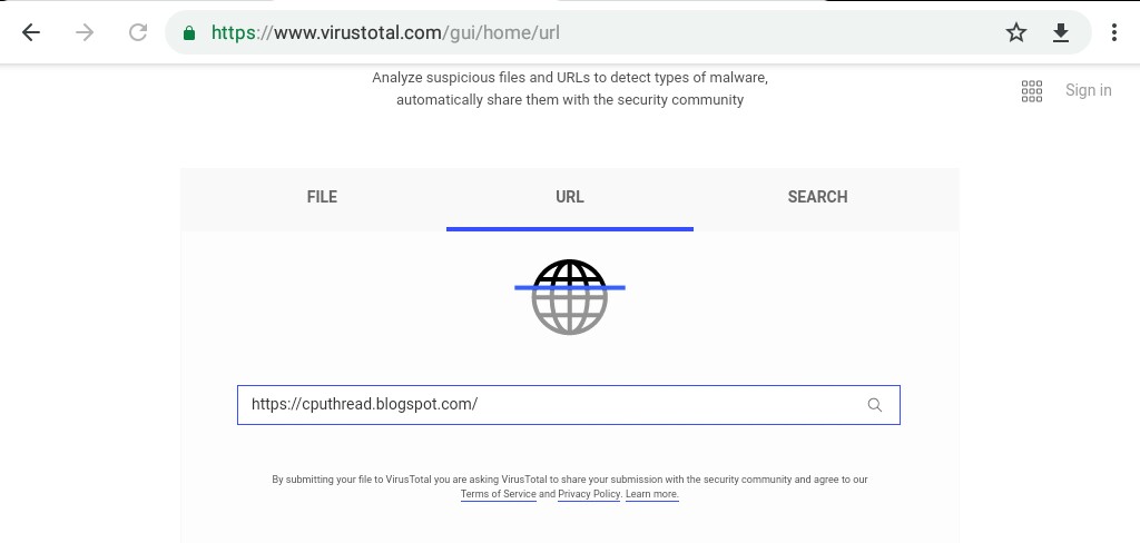Learn How to identify virus in a file or url - cputhread
