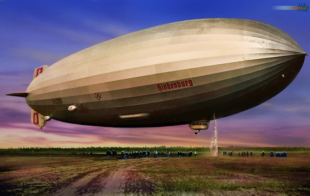 Colors for a Bygone Era: The majesty of Hindenburg, colorized in a 1936 ...
