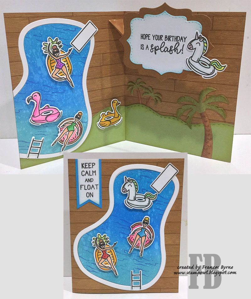 StampOwl's Studio: Hope Your Birthday is a Splash