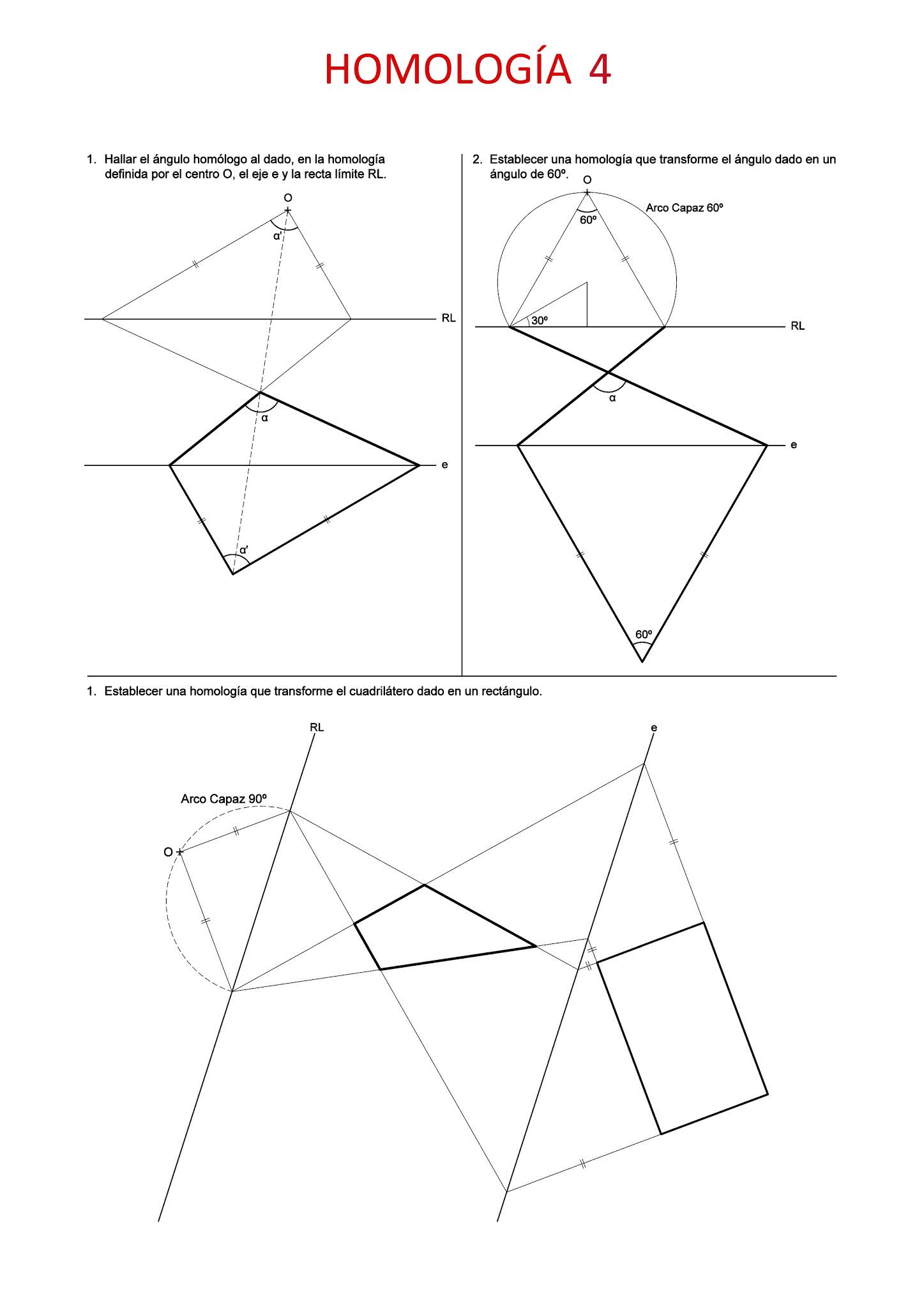 HOMOLOGÍA. EJERCICIOS. 1-14