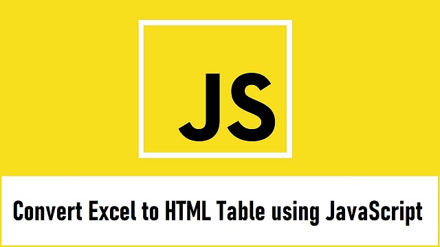 How to Display Excel Data in HTML Table using JavaScript | Webslesson How to Display Excel Data in HTML Table using JavaScript | Webslesson
