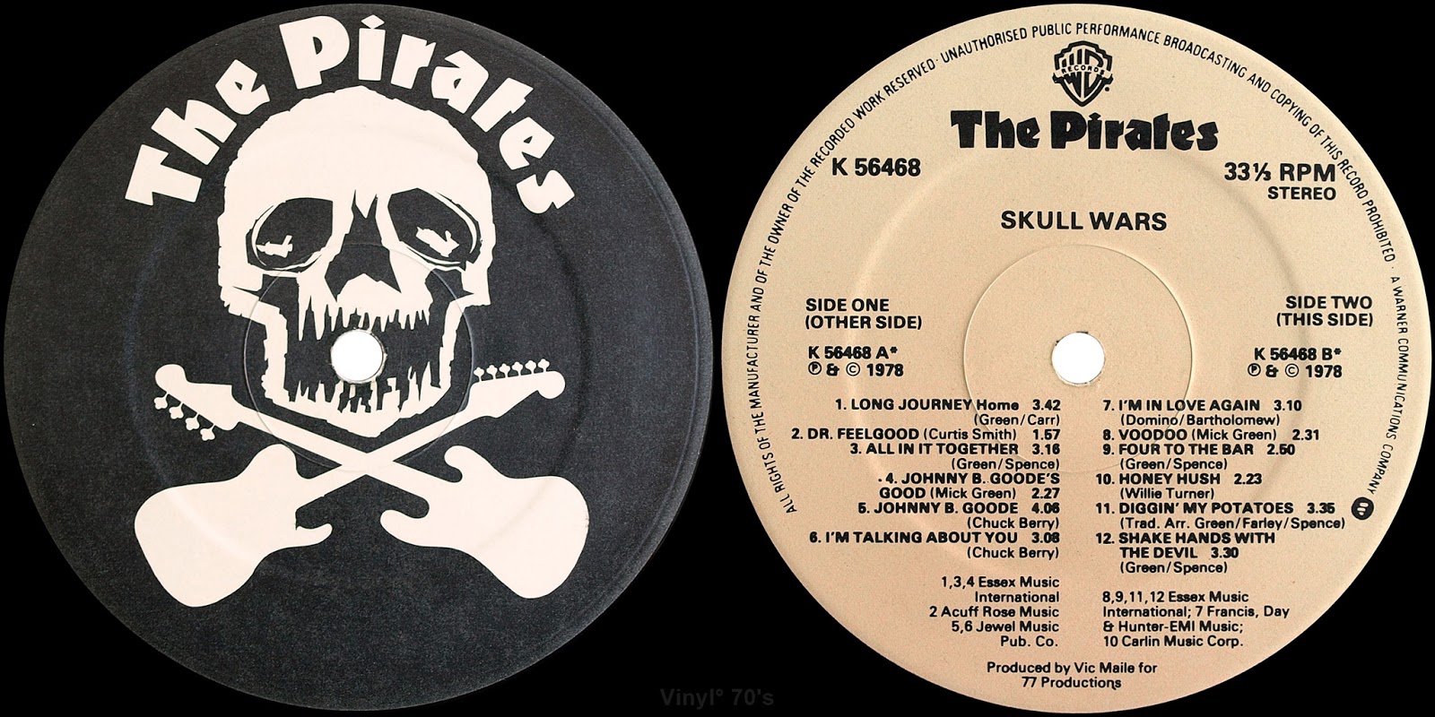 1978 Skull Wars - The Pirates - Rockronología