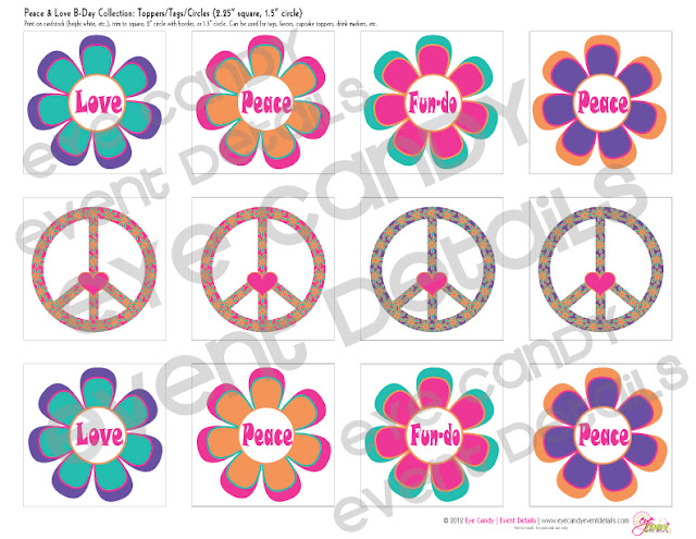 Eye Candy Creative Studio: COLLECTION :: Peace, Love & FUN-do Birthday ...