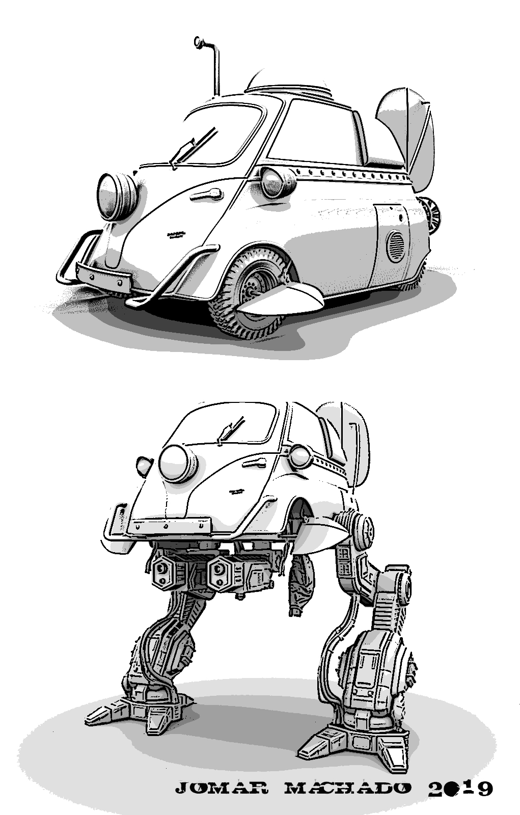 MY WORKS: From my garage's window... Isetta BMW