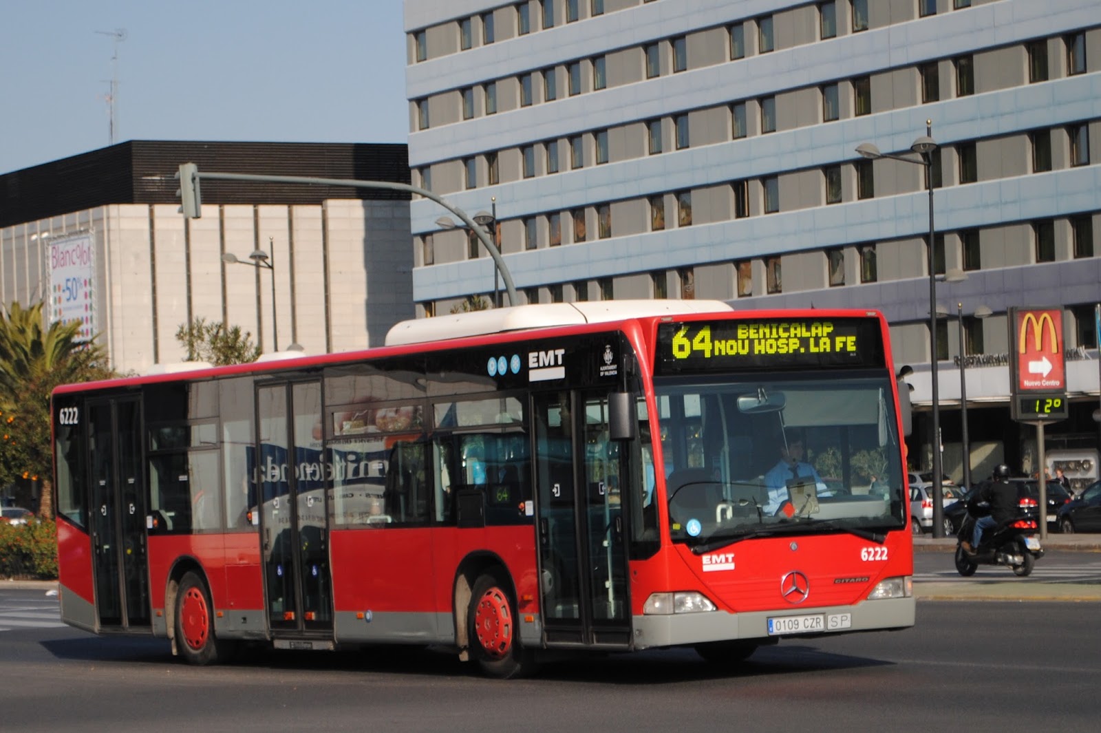 Autobuses de Valencia: EMT Valencia 6.222. Línea 64
